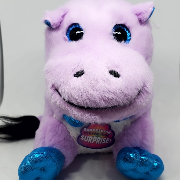 Grin Studio's | Toys | Poopchis Friends Purple Hipo Plush Soft Sparkle ...